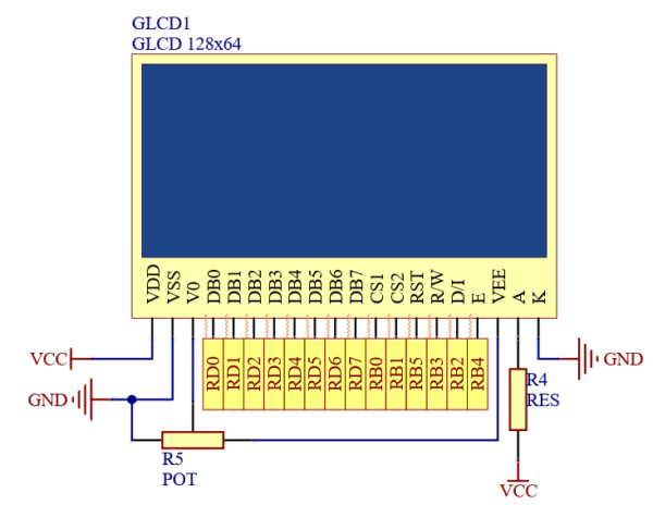128x64 Grafik LCD Uygulaması – Trudyo